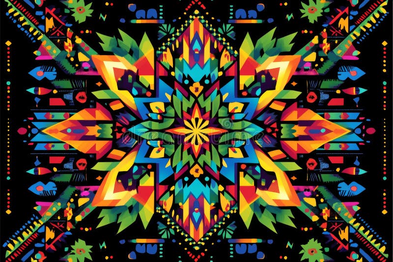 Isolate the Abstract Design from the Folk Art of Latin America Stock ...