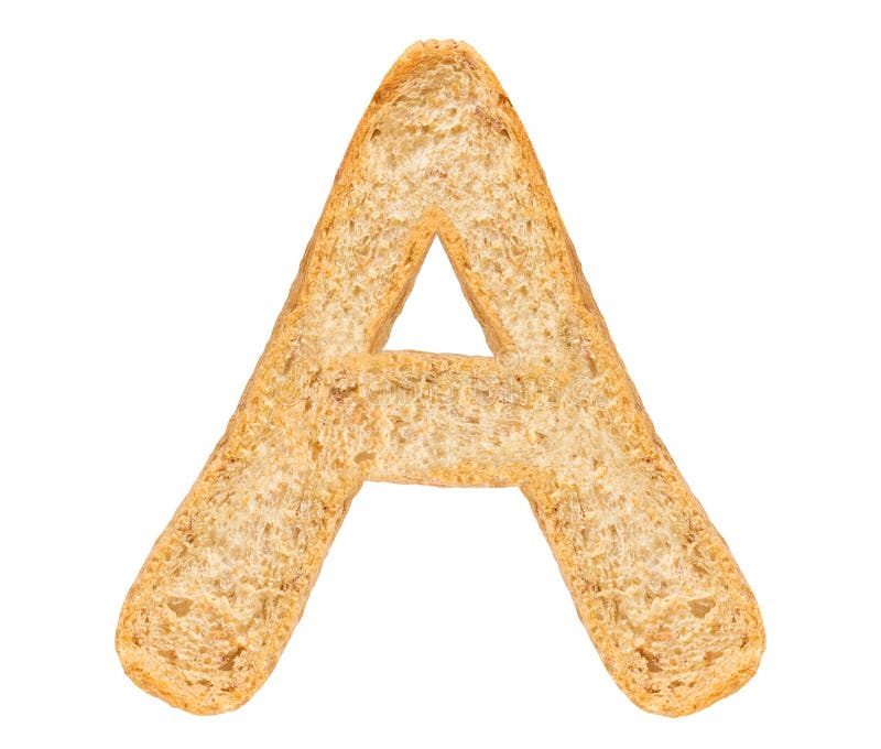 Isolate Bread Alphabet stock image. Image of letters - 84353713