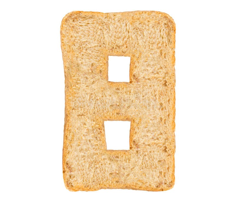 Isolate Bread Alphabet stock photo. Image of healthy - 84352796