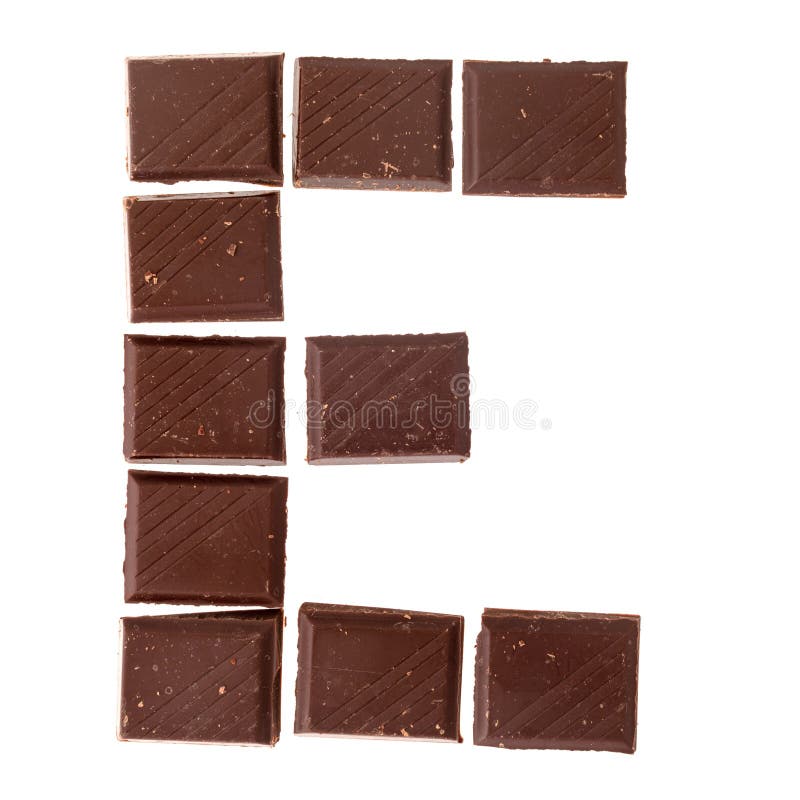 Isolate Chocolate Letter, Alphabet Stock Image - Image of icon ...