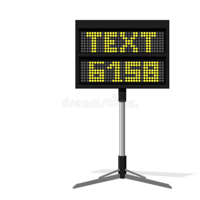 Isolate Led Display Board Stock Illustrations – 12 Isolate Led Display ...
