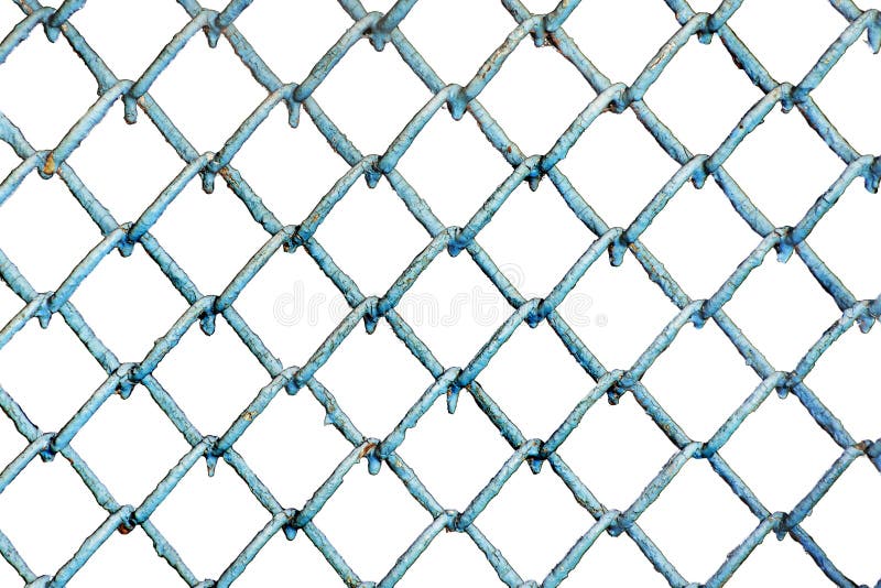 Isolate of an Old Metal Mesh on a White Background. Blank for Design ...