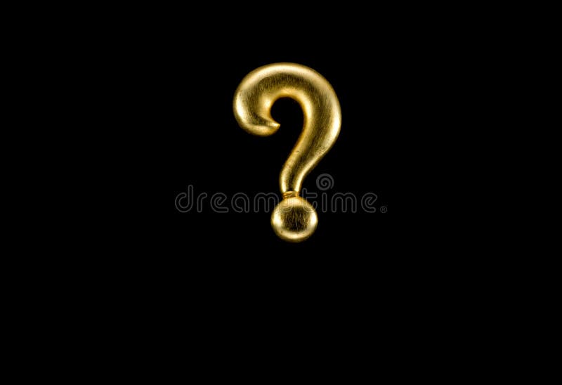 Golden question mark stock photo. Image of mark, doubt - 30021372