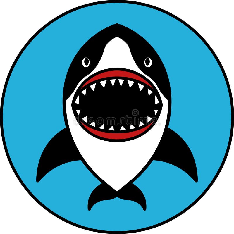 Isolate shark icon vector stock illustration. Illustration of nature ...