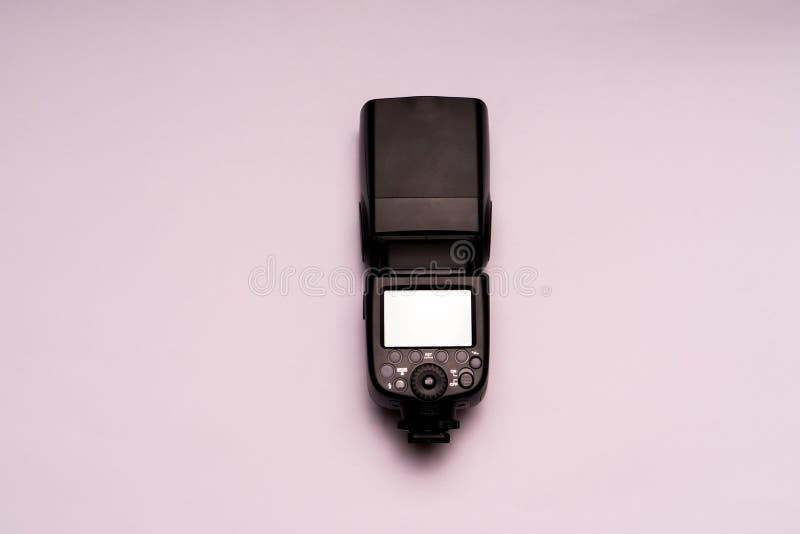 Isolate of Wireless Camera Flash for Professional Photographer Stock ...