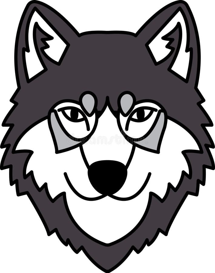 Isolate wolf icon vector stock vector. Illustration of head - 389157159