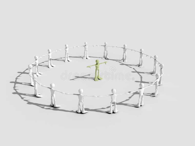 Isolated 3d man stock illustration. Illustration of cooperation - 4895301