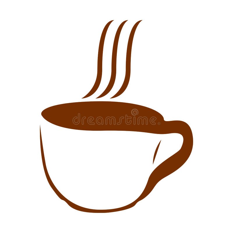 Isolated coffee mug logo stock vector. Illustration of clip - 100469181