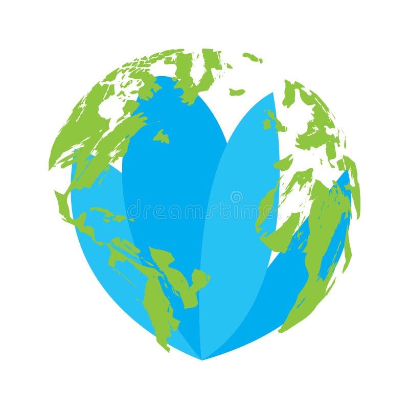 Isolated Abstract Earth Planet Stock Vector - Illustration of ocean ...