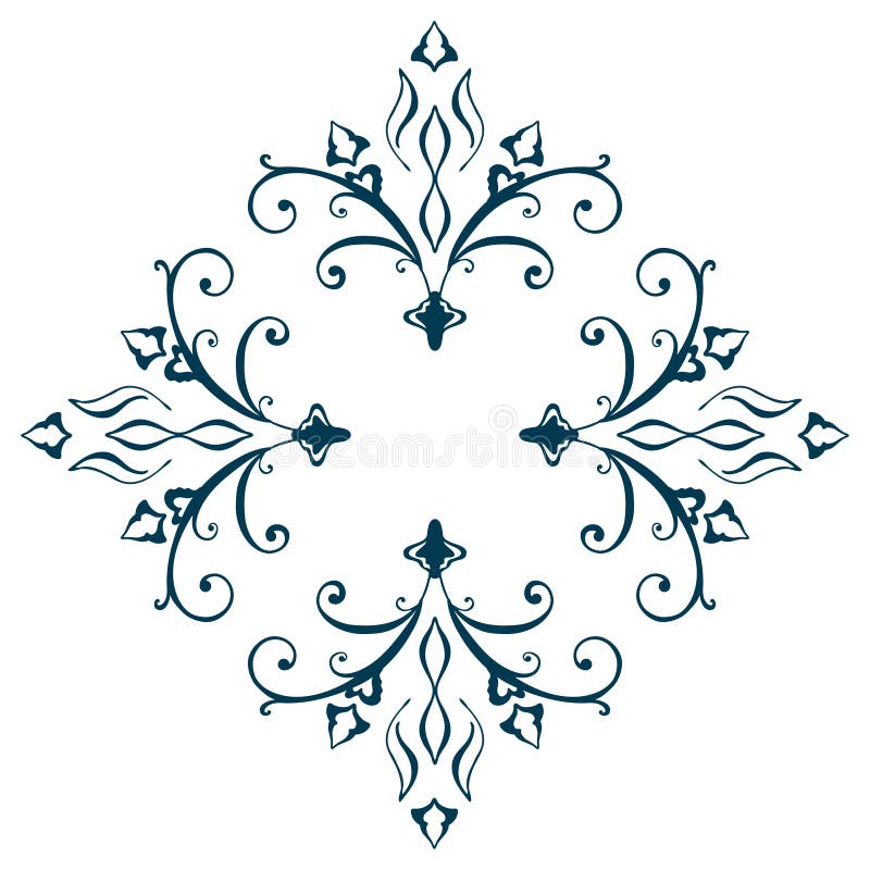 Isolated Abstract Floral Pattern. Vector Stock Vector - Illustration of ...