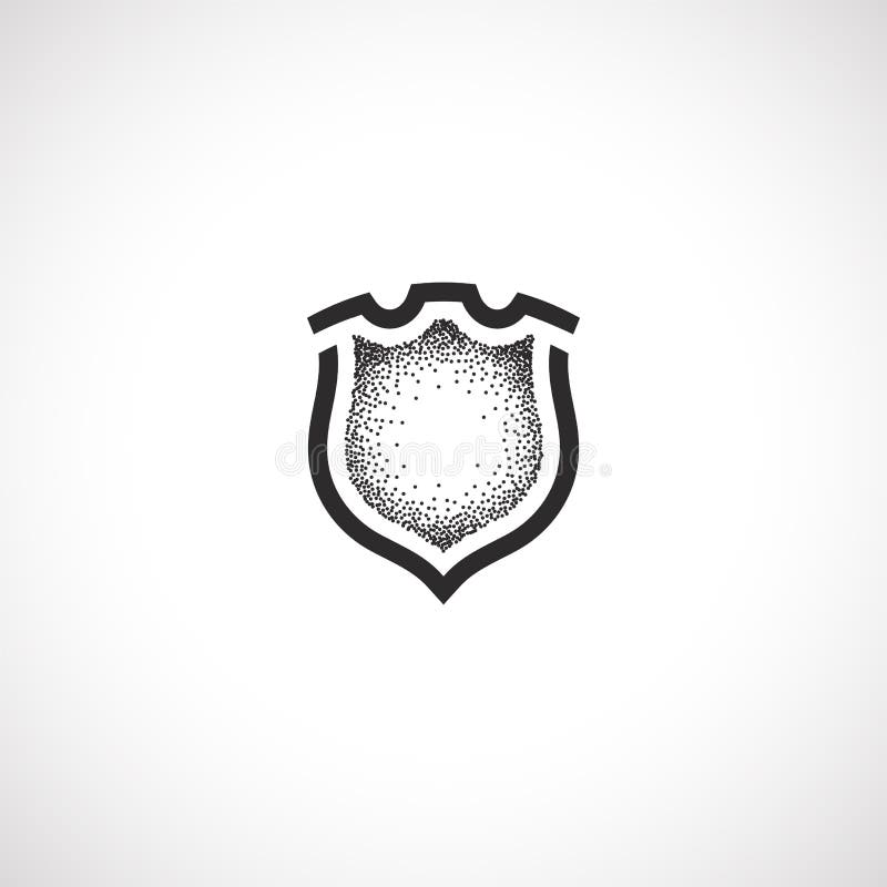 Isolated Abstract Medieval Shield Logo, Coat of Arms Logotype on White ...