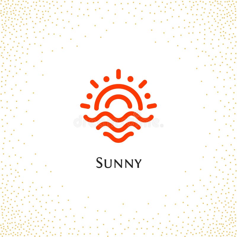 Isolated Abstract Round Shape Orange Color Logo , Sun Logotype Vector ...