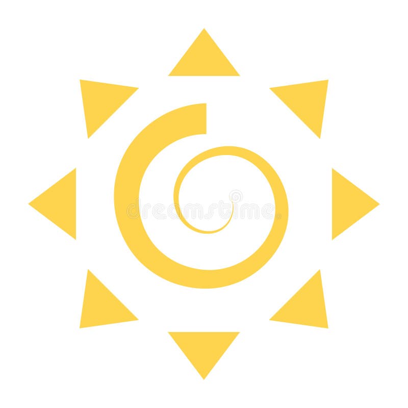 Isolated Abstract Sun Icon Flar Design Vector Stock Vector ...