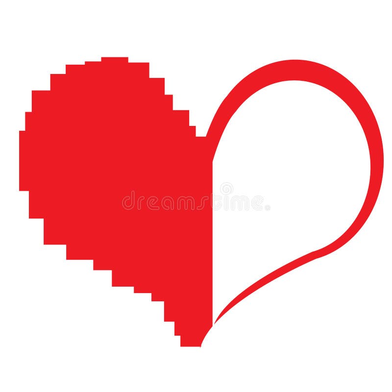 Pixeled Heart Stock Illustrations – 9 Pixeled Heart Stock Illustrations ...