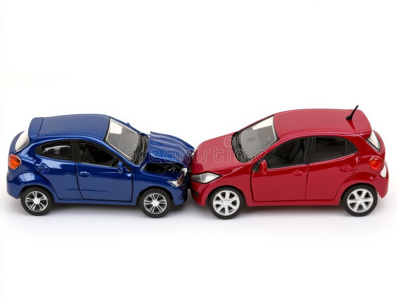 An Isolated Accident Crash Scene of a Car on a Transparent Background ...