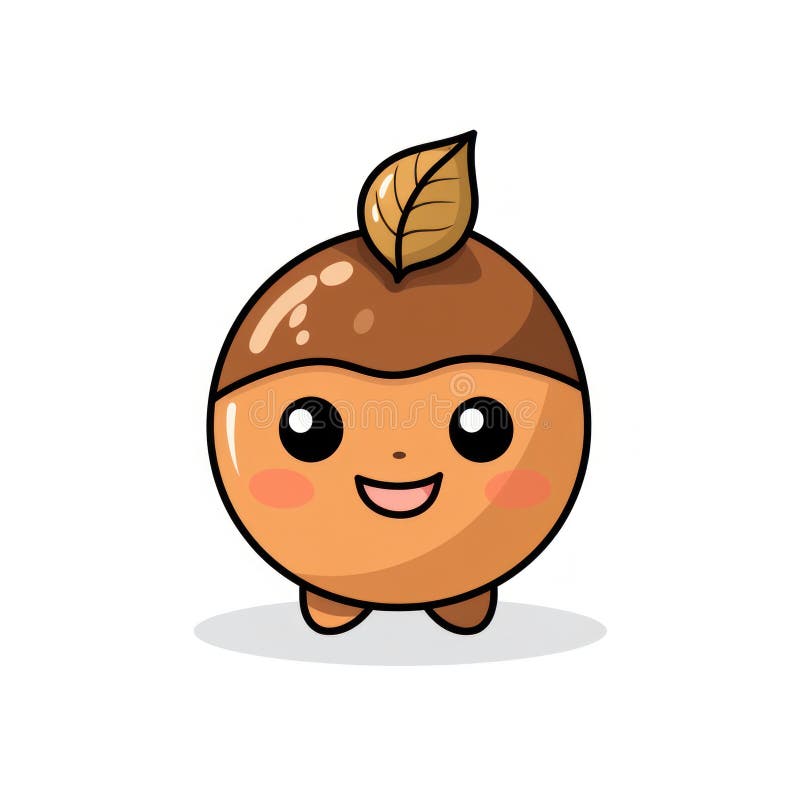 Isolated acorn stock illustration. Illustration of isolated - 43880769