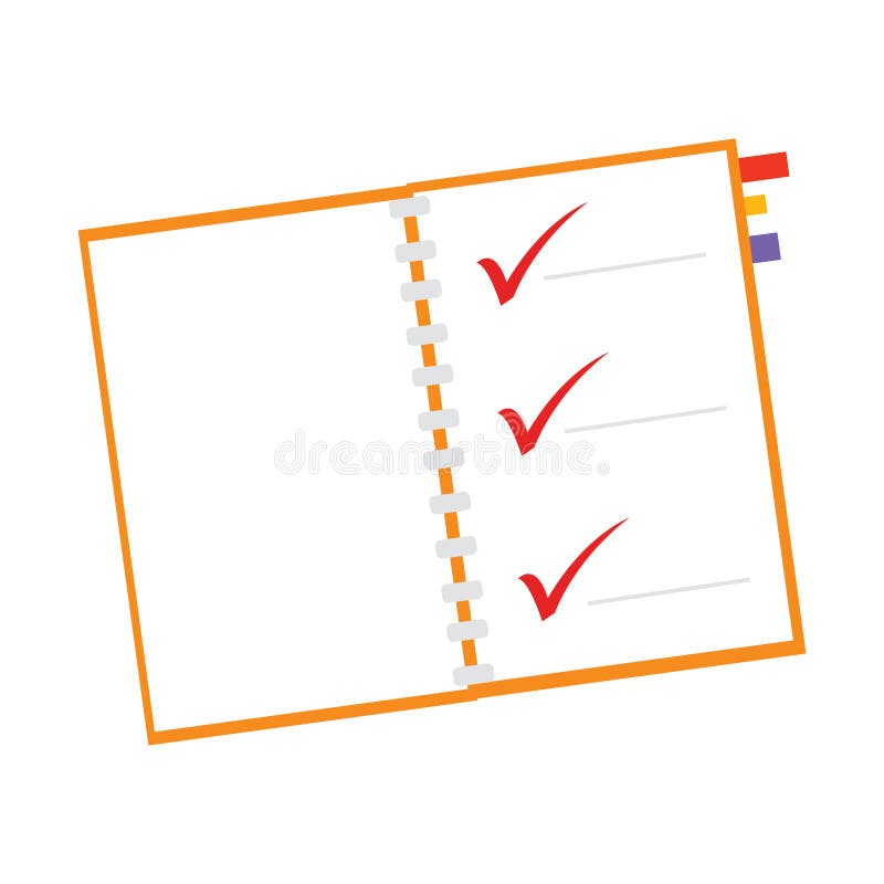 Activity checklist image stock vector. Illustration of clipart - 168313527