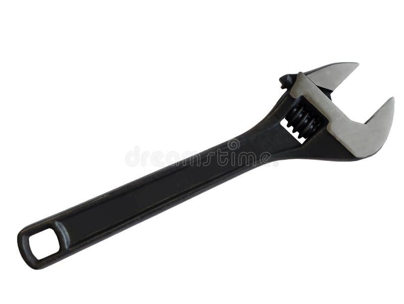 An Isolated Adjustable Spanner Wrench, Hand Tools, Fixing Equipment ...