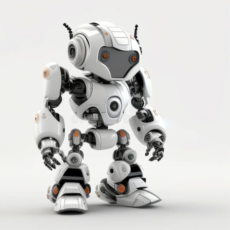 Adorable mini robot stock illustration. Illustration of mini - 273178006