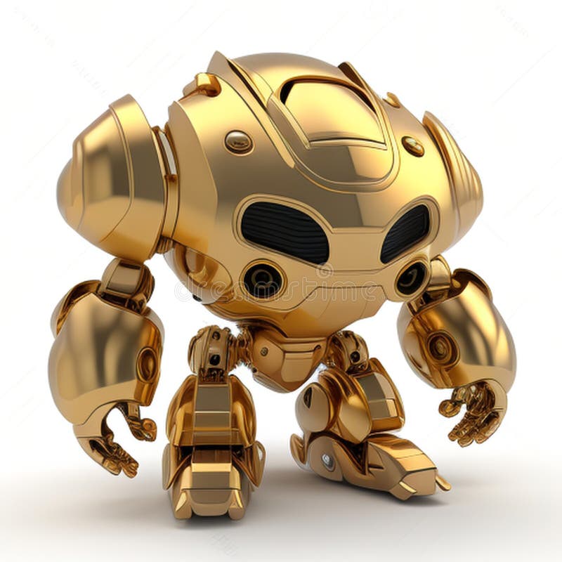 Adorable mini robot stock illustration. Illustration of clothing ...