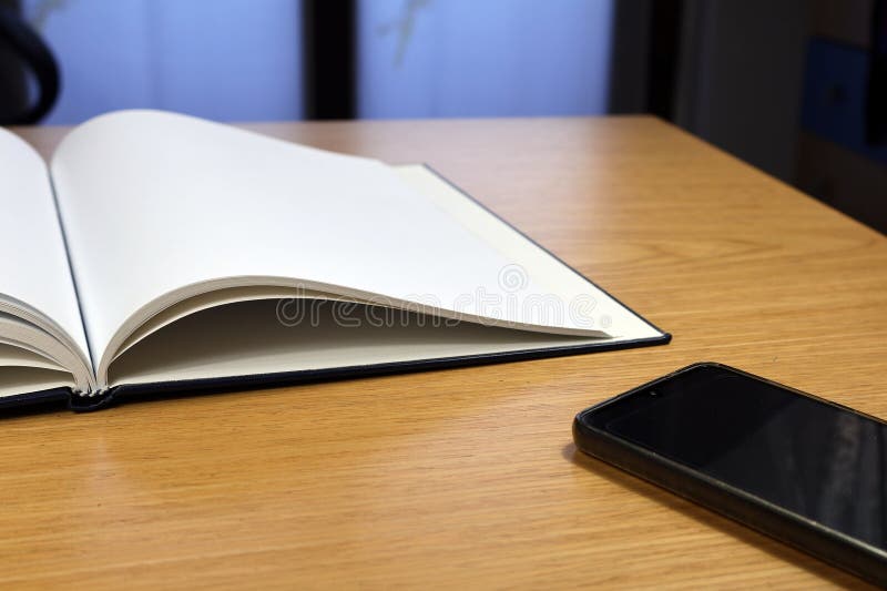 Isolated Agenda on Desk and Close-up Stock Photo - Image of holds ...