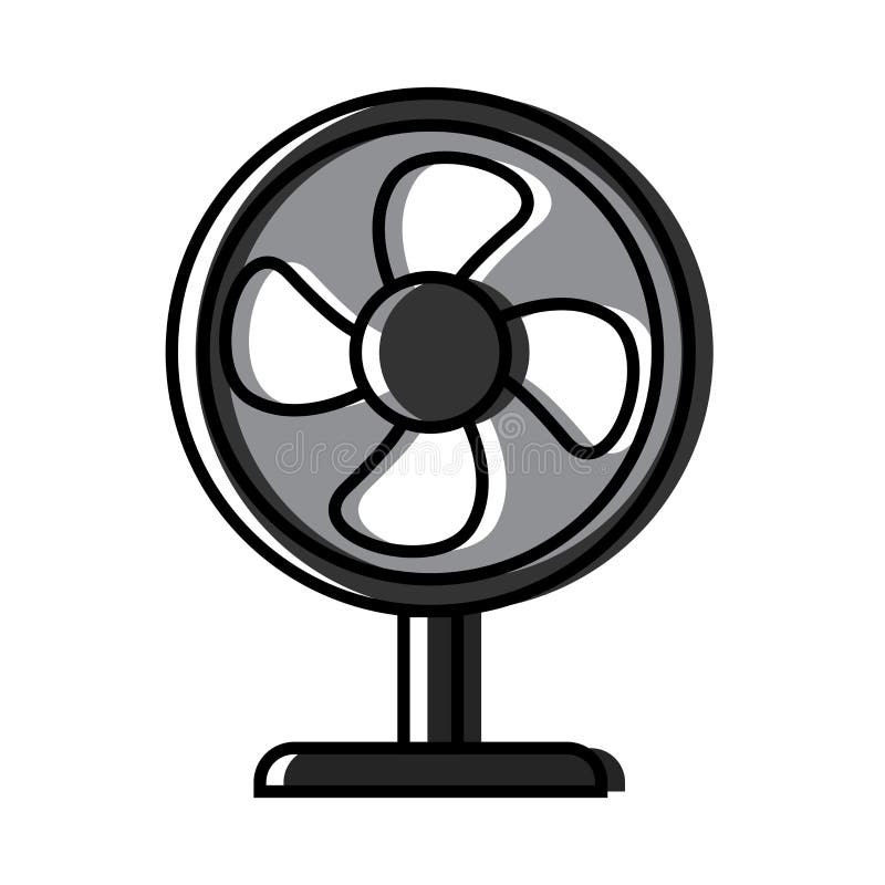 Isolated air fan icon stock vector. Illustration of blower - 193508510