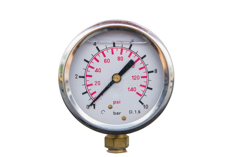 Isolated Air Pressure Scale Stock Image - Image of accuracy, industrial ...