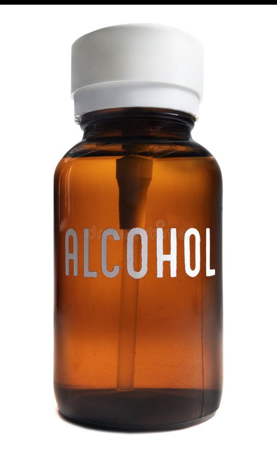 Isolated Alcohol Bottle stock photo. Image of antibiotic - 94531204