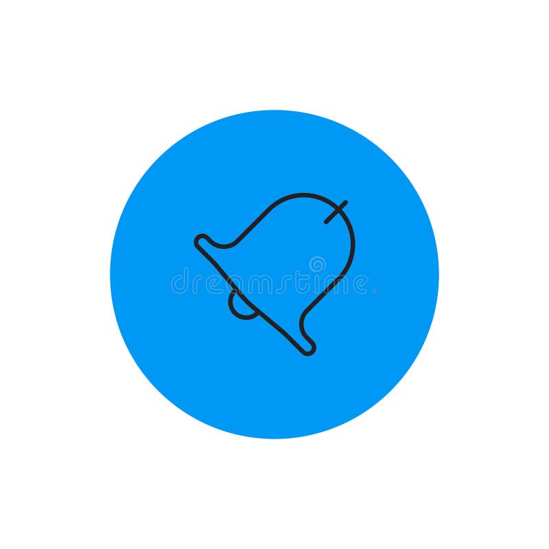 Isolated alert blue logo stock vector. Illustration of isolated - 205217377