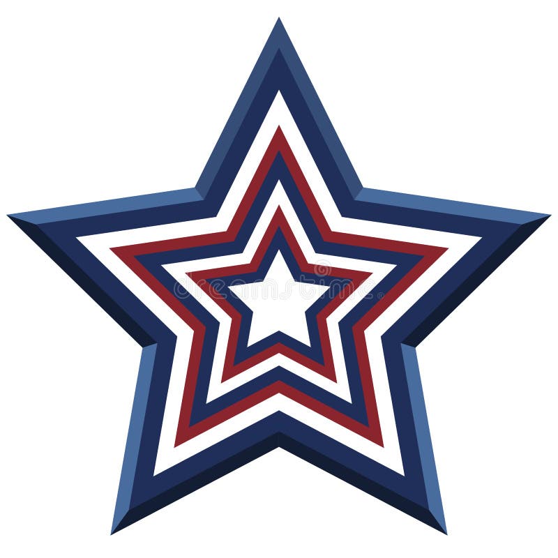 Isolated american emblem stock vector. Illustration of patriotic ...