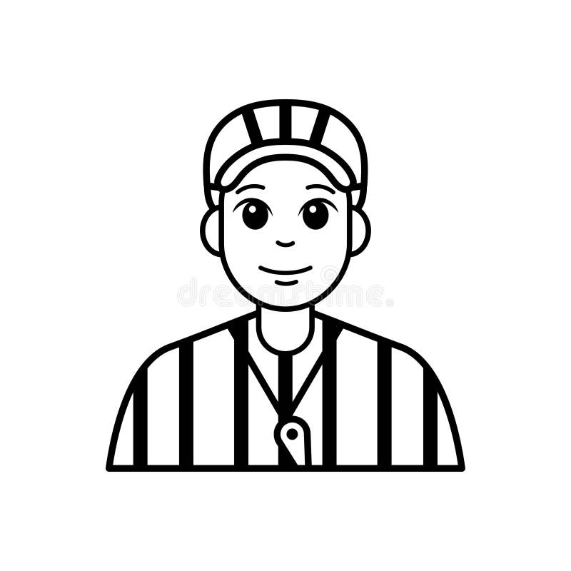 Isolated American Football Referee Stock Vector - Illustration of ...
