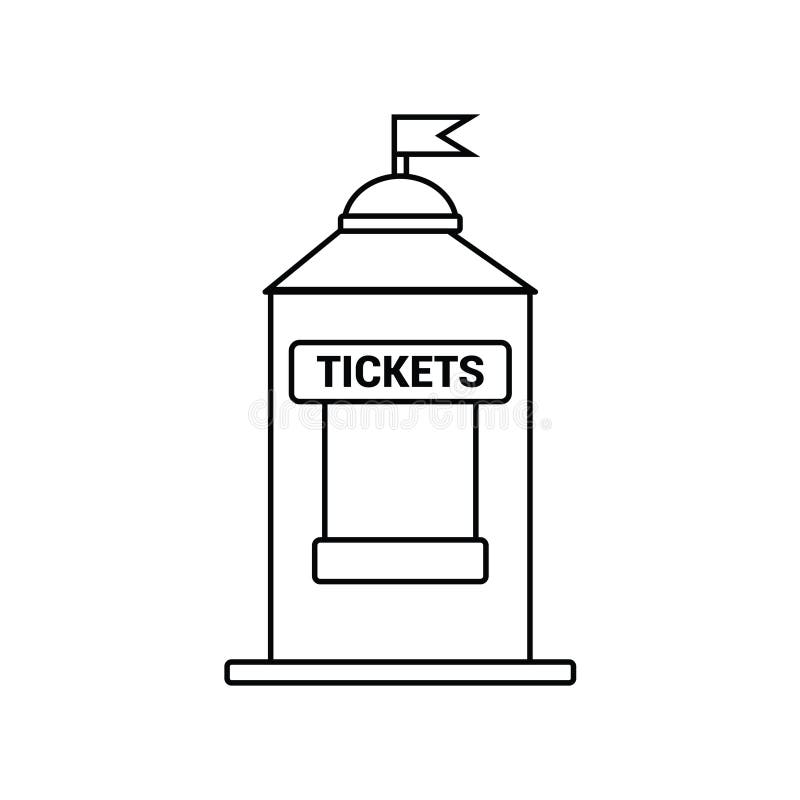 Isolated Amusement Park Ticket Entrance Icon Vector Stock Vector ...