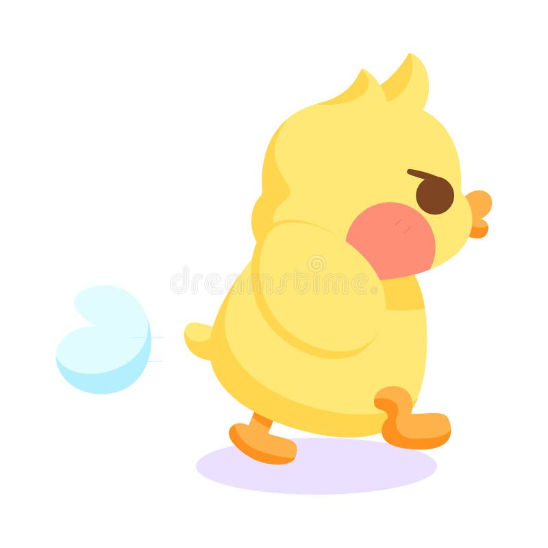 Isolated Angry Chick Cartoon Character Vector Stock Vector ...