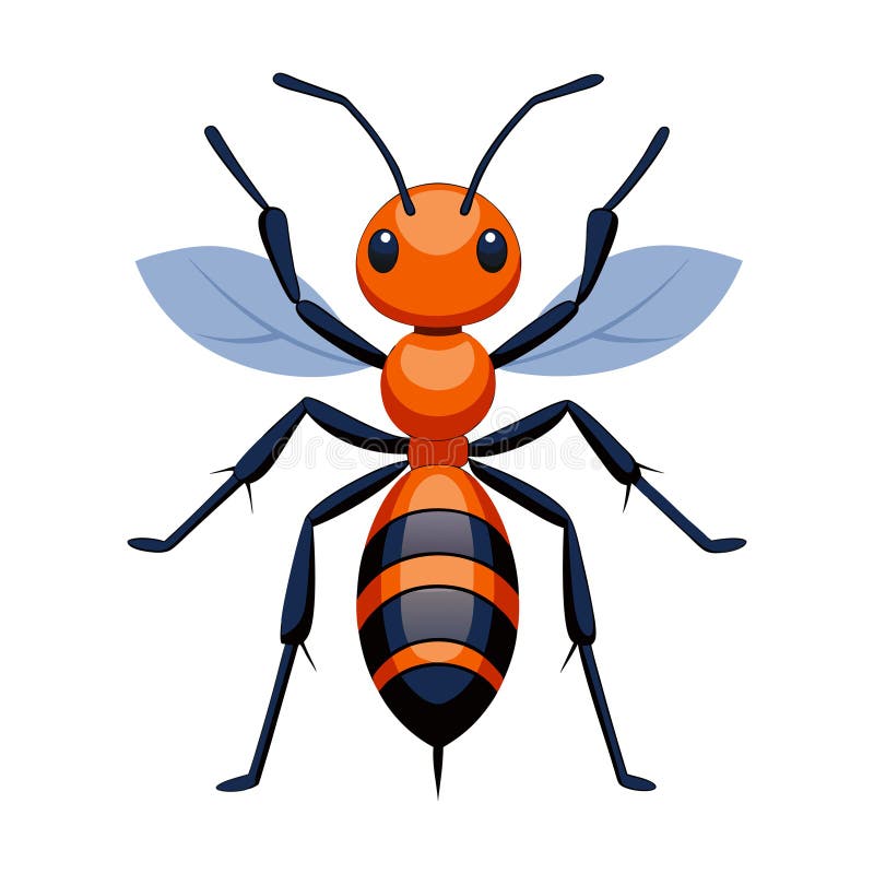 Isolated Ant Vector on White Background Stock Vector - Illustration of ...