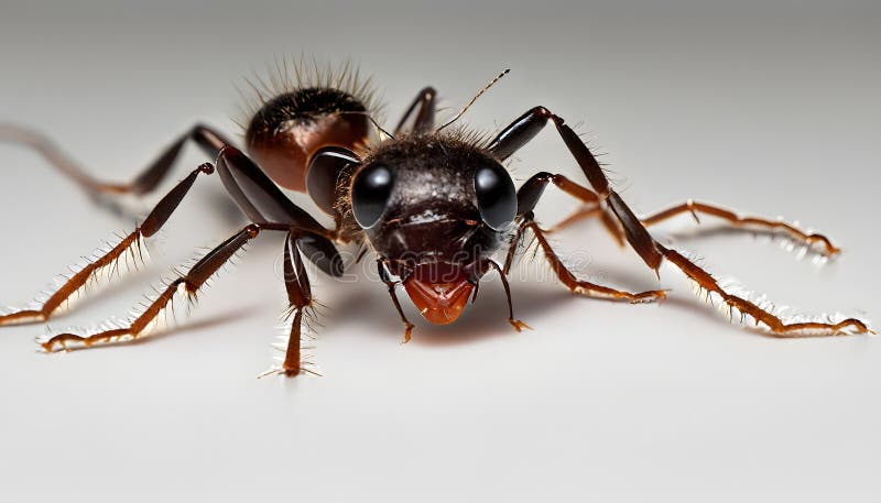Isolated Ant on White Background Stock Illustration - Illustration of ...