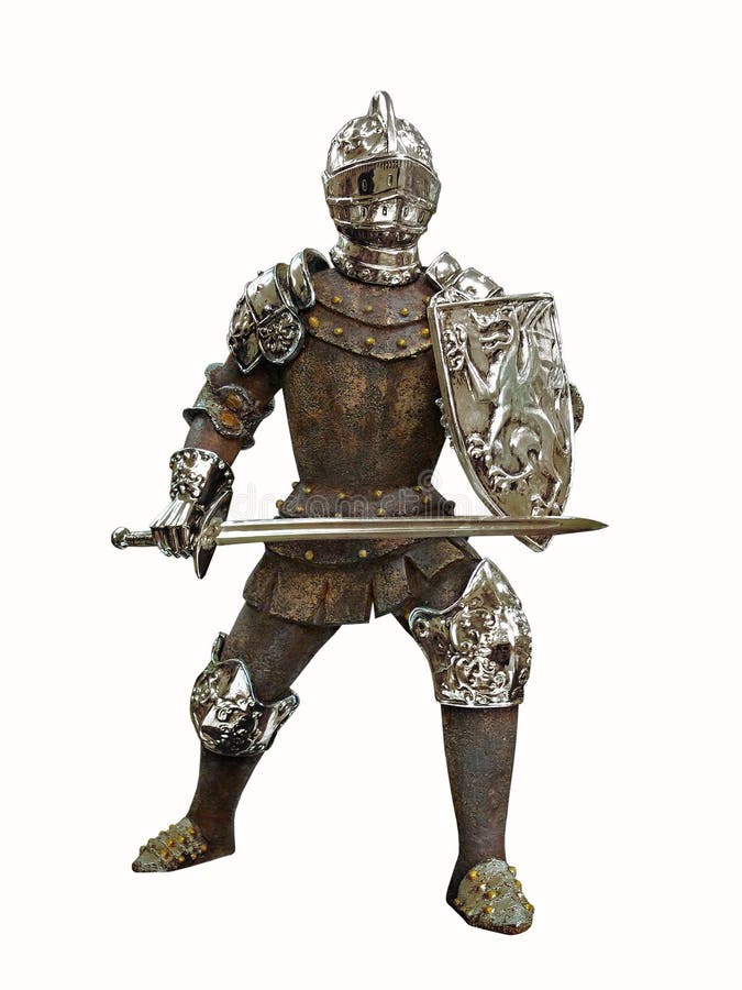 Isolated antique knight stock photo. Image of guard, antique - 1425316