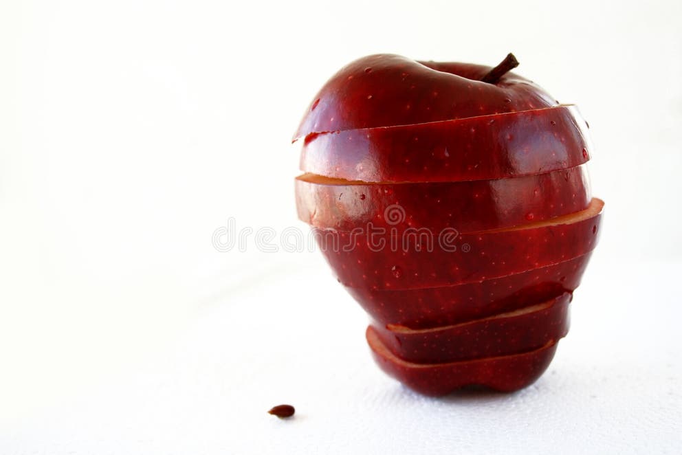 Isolated apple in layers stock image. Image of life, deluxe - 911129