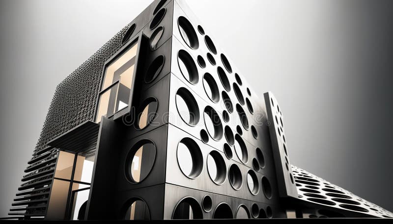 Isolated Architecture Abstract House Modern Skyscraper Design ...