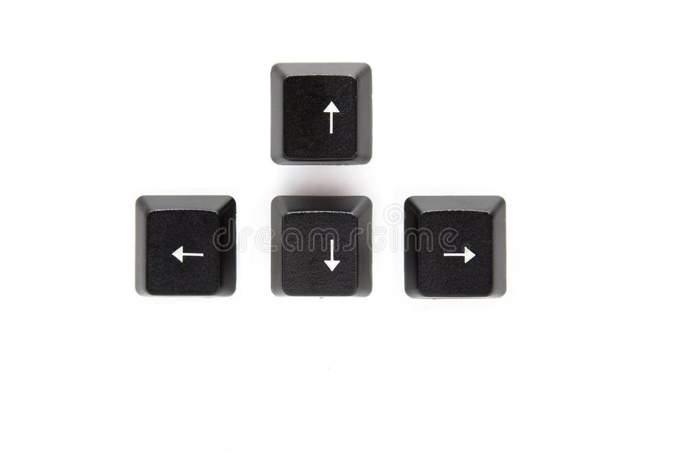 Isolated Arrows from Computer Keyboard Stock Image - Image of ...