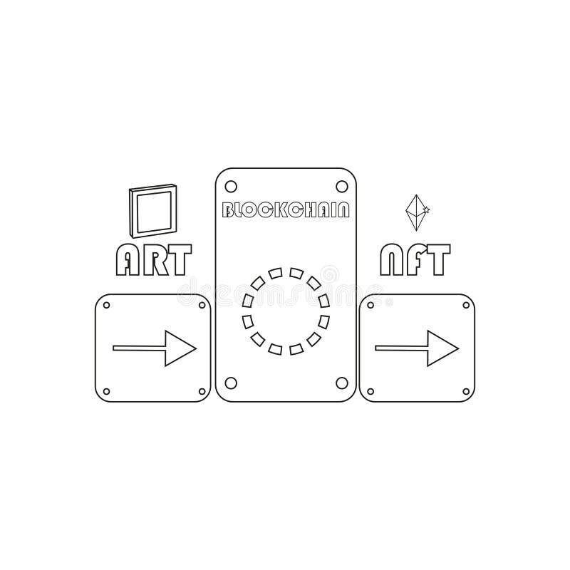 Isolated Art Animated Ntf Draw Ilustration Vector Stock Vector ...