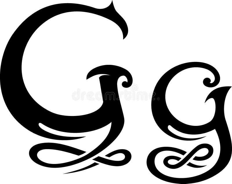 Letter G Monogram stock illustration. Illustration of monogram - 128692962