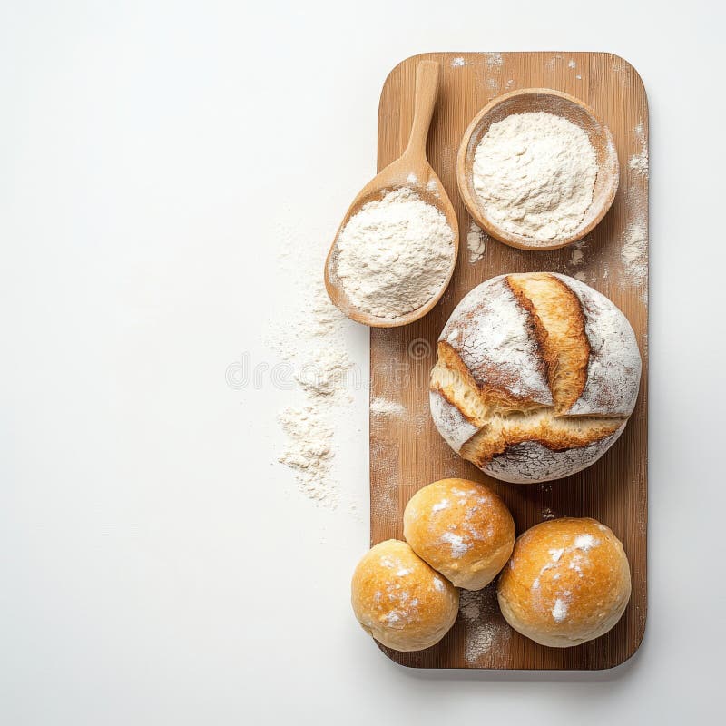 Isolated Assortment of Homemade Bakery Products Stock Photo - Image of ...