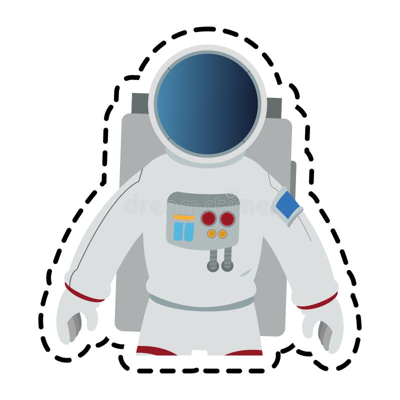 Isolated astronaut design stock vector. Illustration of astronaut ...