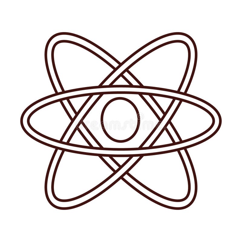 Isolated atom science stock vector. Illustration of education - 80769587