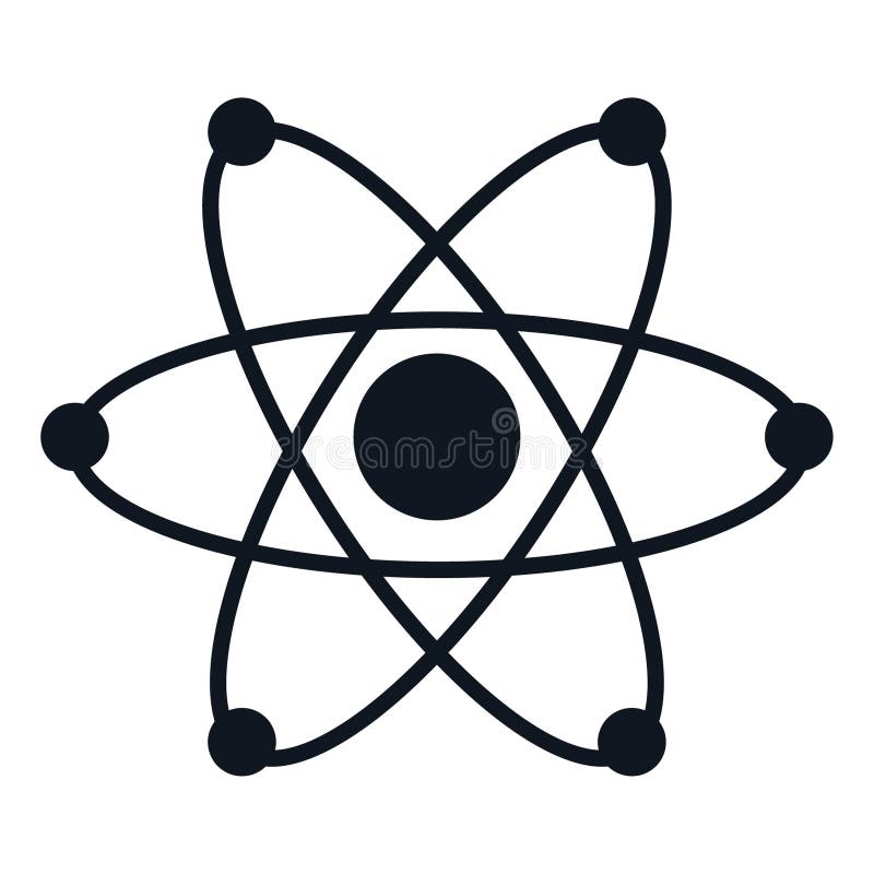 Isolated atom science stock vector. Illustration of chemistry - 80769996