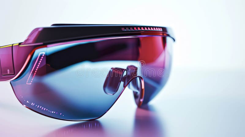 Isolated Augmented Reality Glasses on White Background. New Technology ...