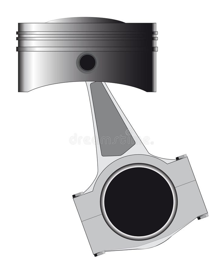 Isolated Auto Piston stock vector. Illustration of sump - 90816714