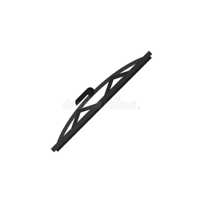 Isolated Auto Wiper Flat Icon. Windshield Vector Element Can Be Used ...
