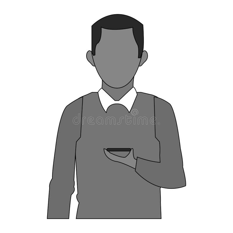 Isolated Avatar with Device Design Stock Vector - Illustration of ...