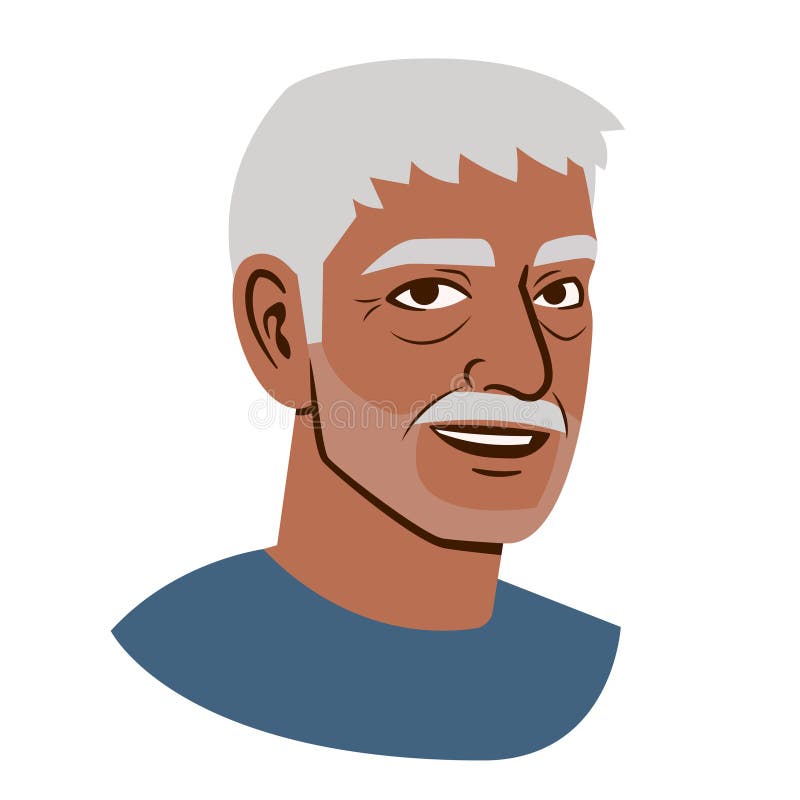 Isolated Avatar of an Old Man Stock Vector - Illustration of senior ...